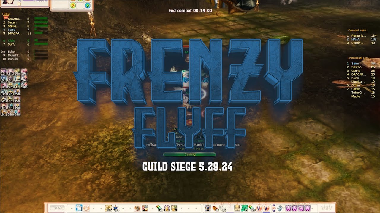 Frenzy Flyff Guild Siege 5.29.24 (Mentalist Pilot By Jee) - YouTube