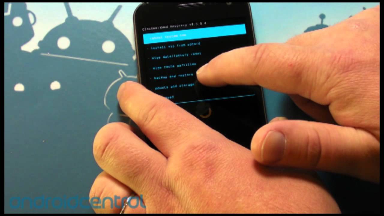 ClockworkMod Touch beta - YouTube