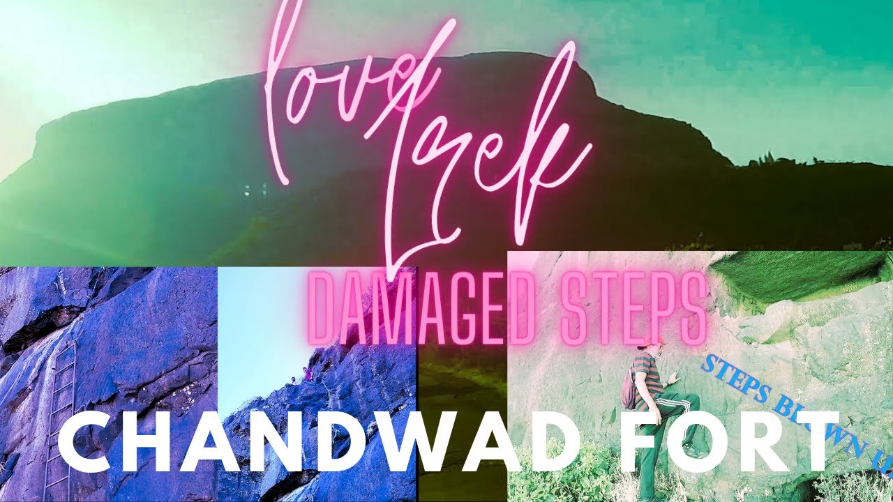 chandwad fort- destroyed steps-hanging ladder - YouTube