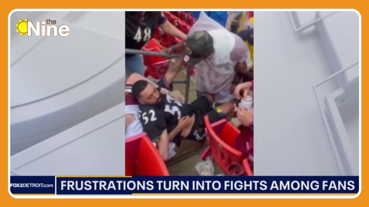 Several fights break out at NFL stadiums this weekend | The Nine - YouTube
