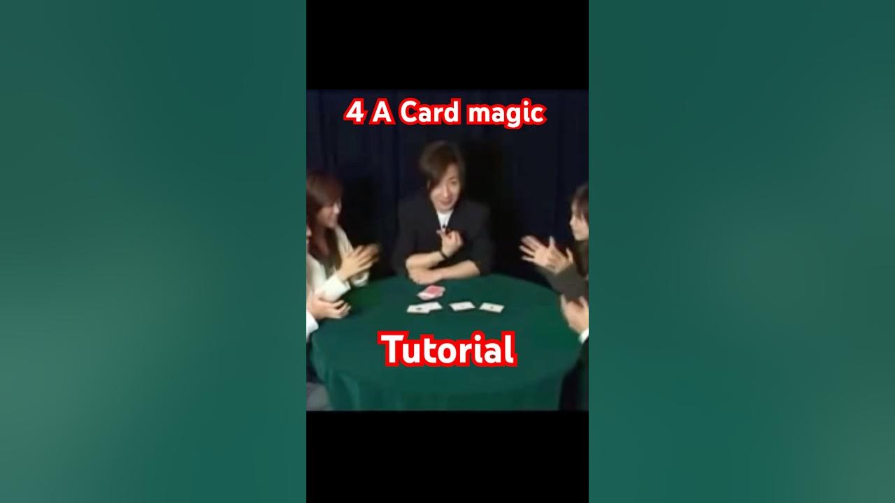 4A card Tricks Magic Tutorial! #magic #magictutorials - YouTube