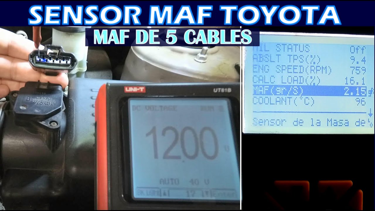 Sensor MAF de toyota.. señal, alimentaciones y valores en el escaner ...