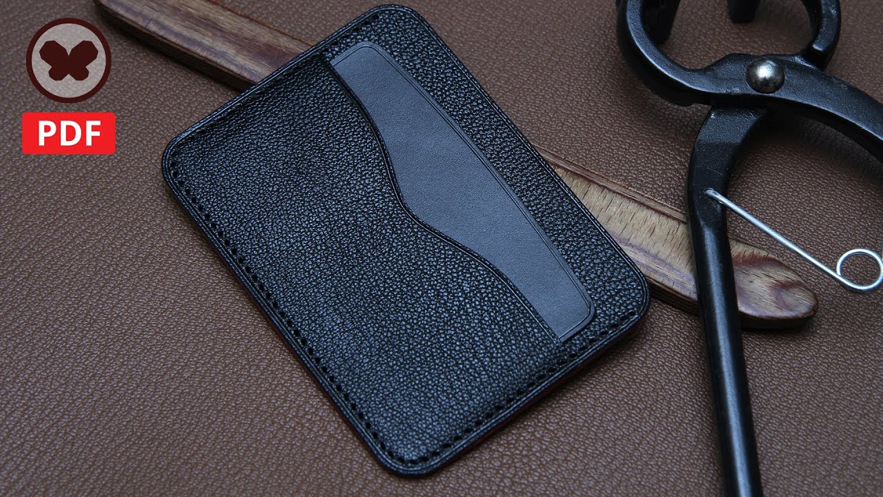 017 Making a card holder (Free PDF pattern) - YouTube