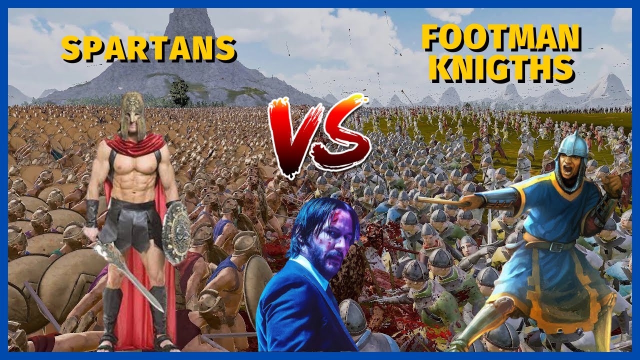 John Wick Helps Spartan Army in disadvantage against 500.000 Footmen ...