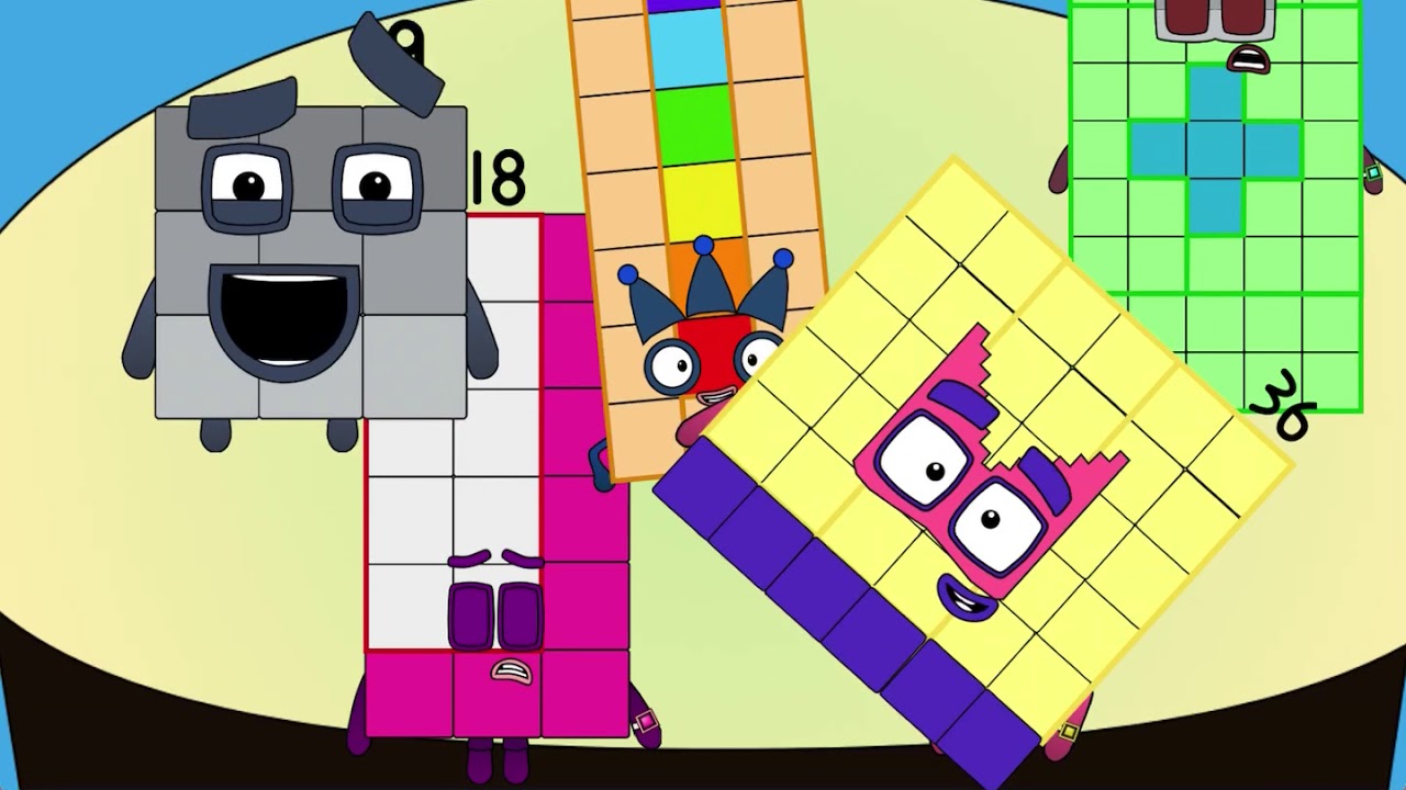 Numberblocks band but nines - YouTube