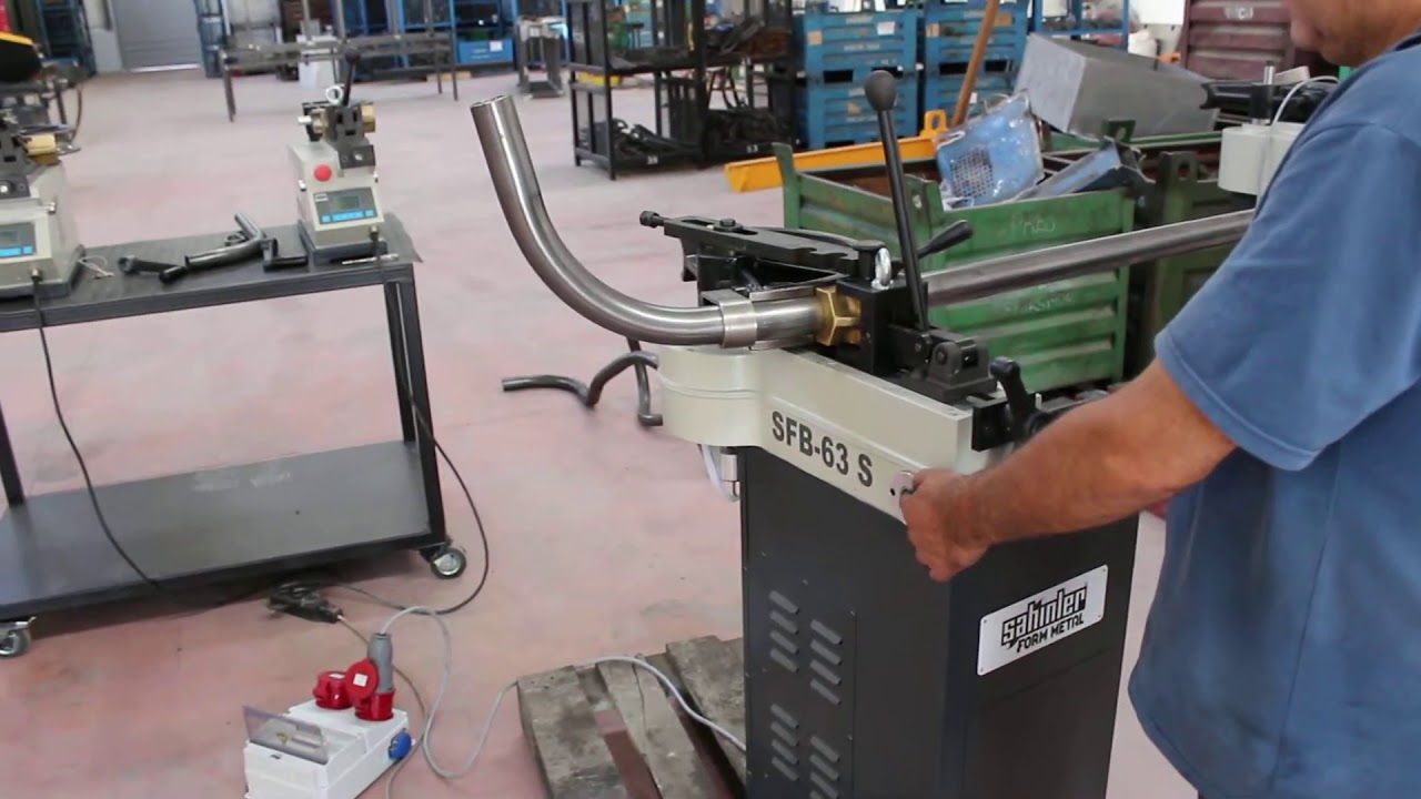 SFB 63S Rotary draw pipe bender - YouTube