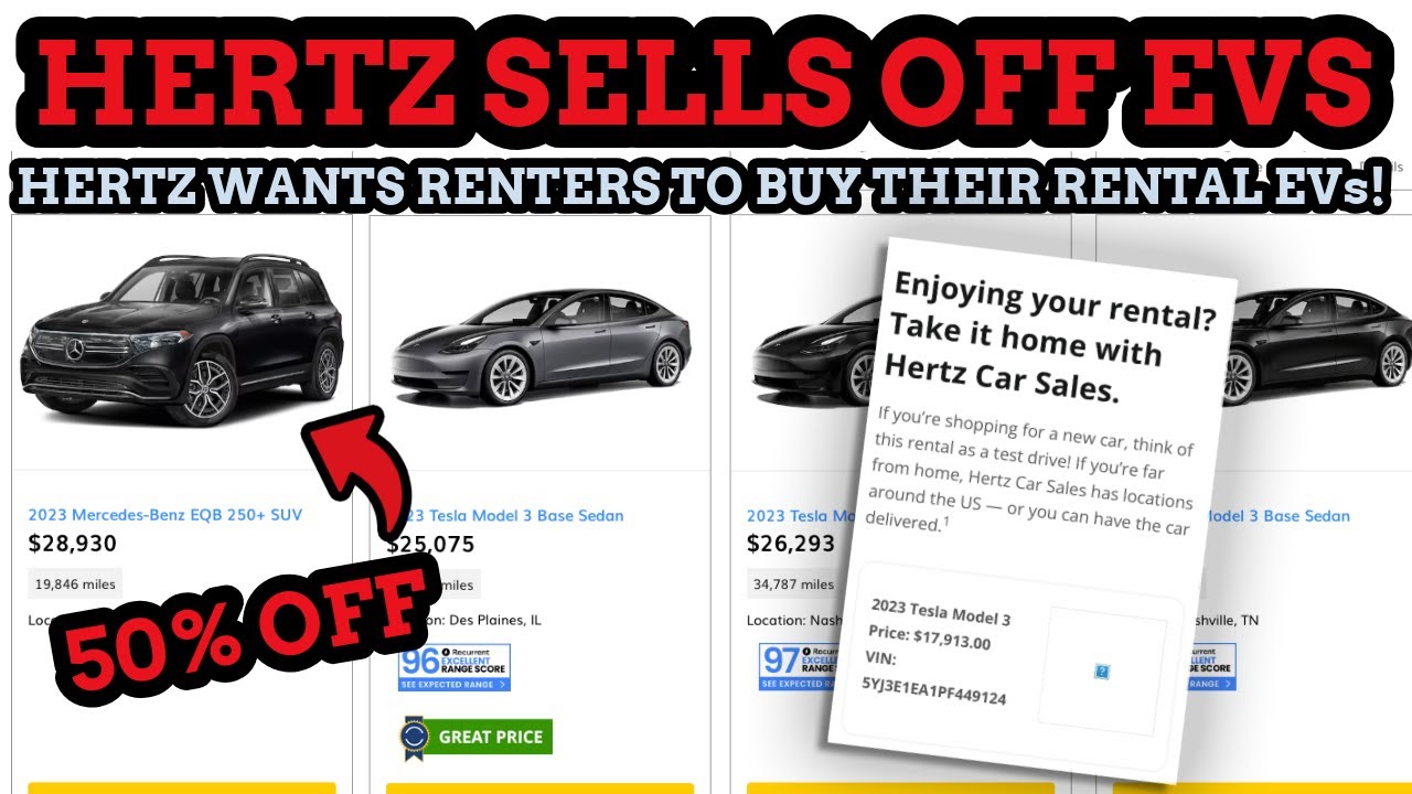 Hertz Offers EV Rentals For Sale To The Renters Themselves! - YouTube