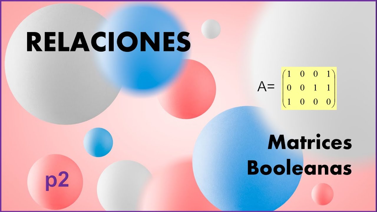 Matrices booleanas (Relaciones parte 2) - YouTube