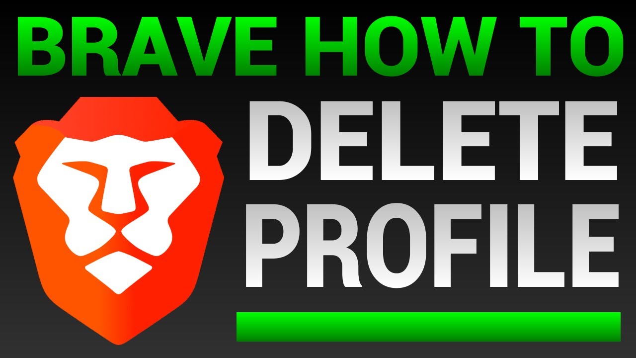 How To Delete A Profile In Brave Browser - YouTube