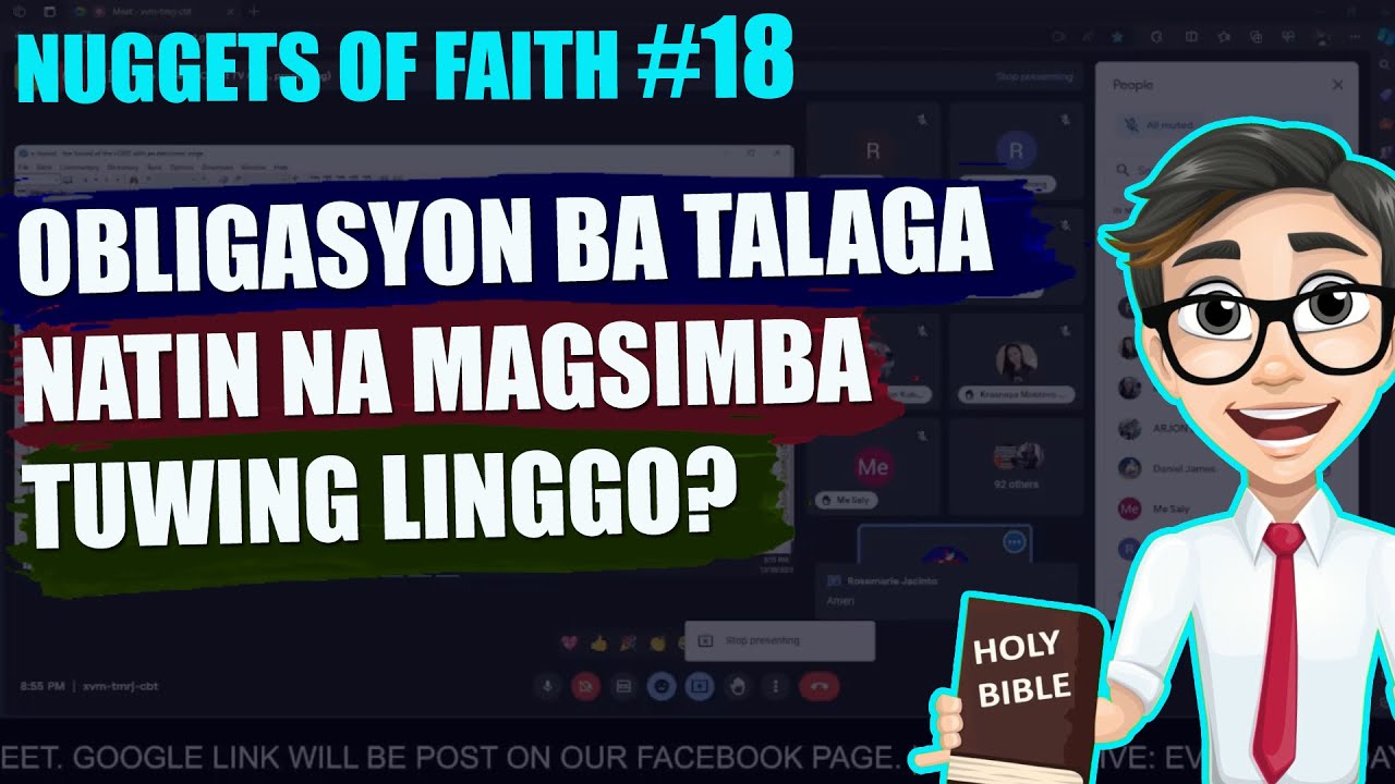 NUGGETS OF FAITH #18 - OBLIGASYON BA TALAGA NATIN MAGSIMBA TUWING ...