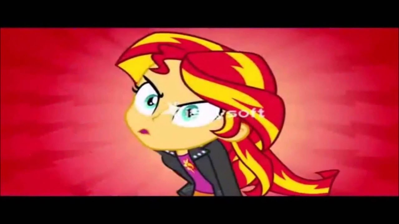 Sunset Shimmer Yells At Herself - YouTube
