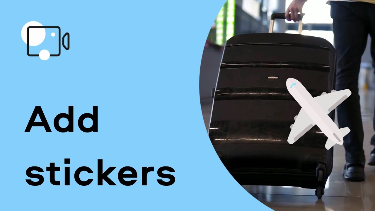 How to ADD STICKERS to your video | video editing (Tutorial 2022) - YouTube