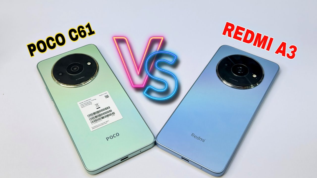 "Poco C61 Vs Redmi A3 Unboxing and Comparison" - YouTube