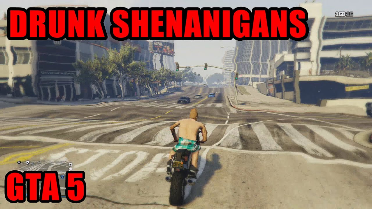 GTA 5 - DRUNK SHENANIGANS!!! - YouTube