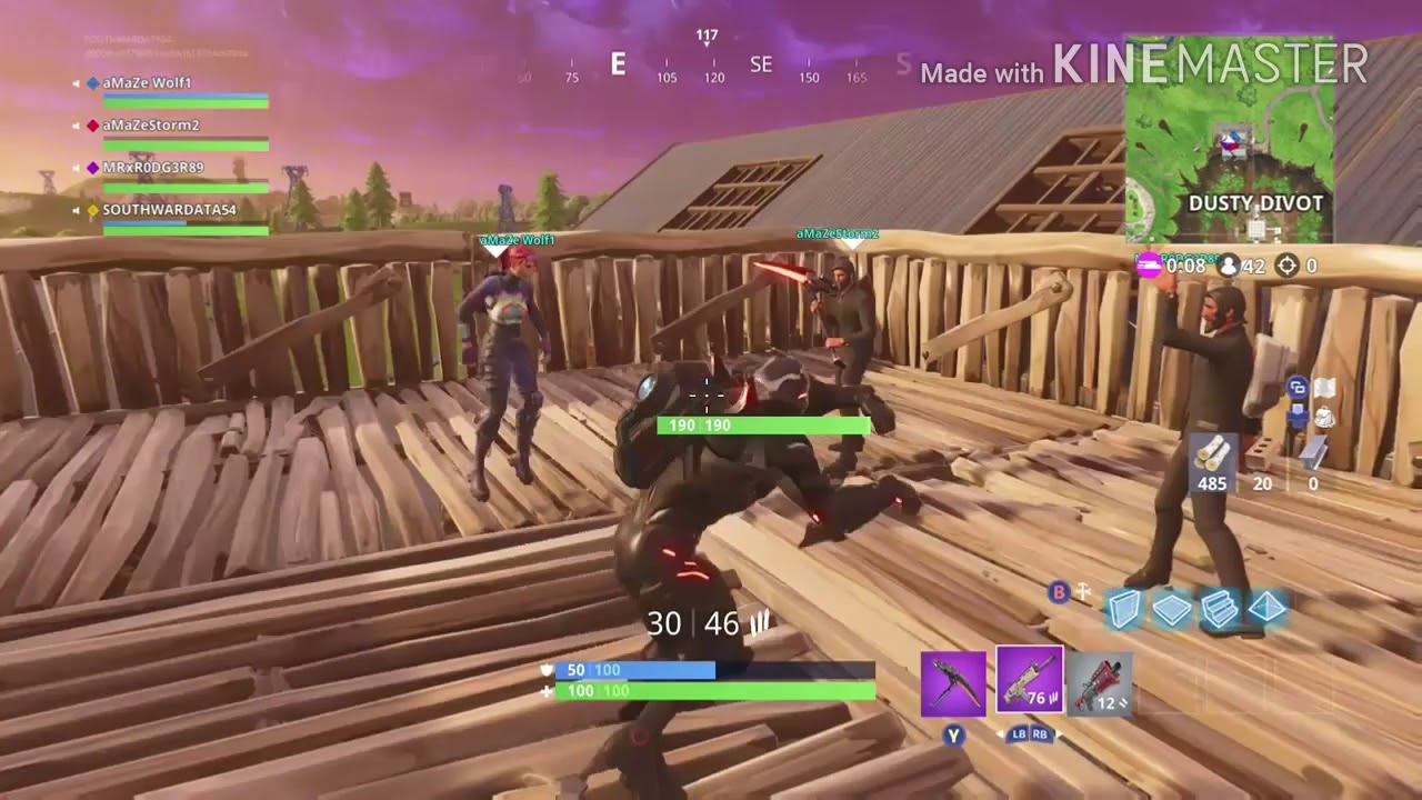 Playing fortnight with the FLex clan - YouTube