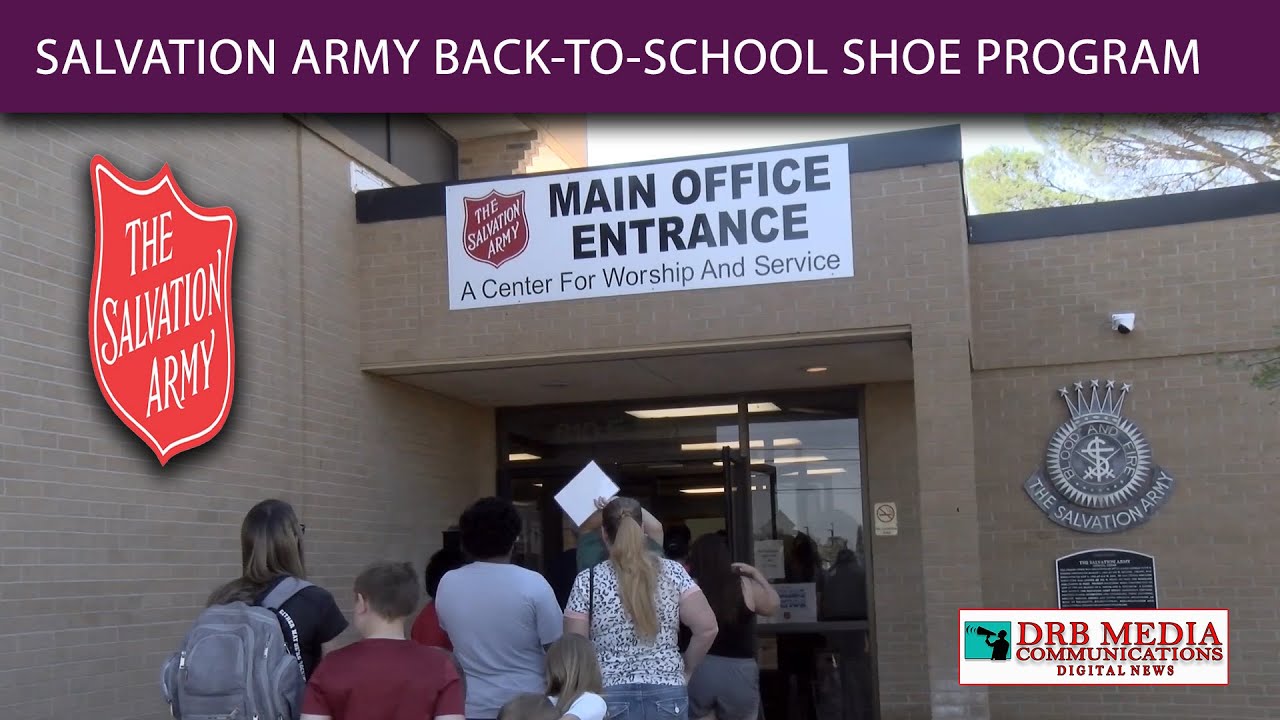 Salvation Army of Odessa Back to School Shoe Limited Program - YouTube