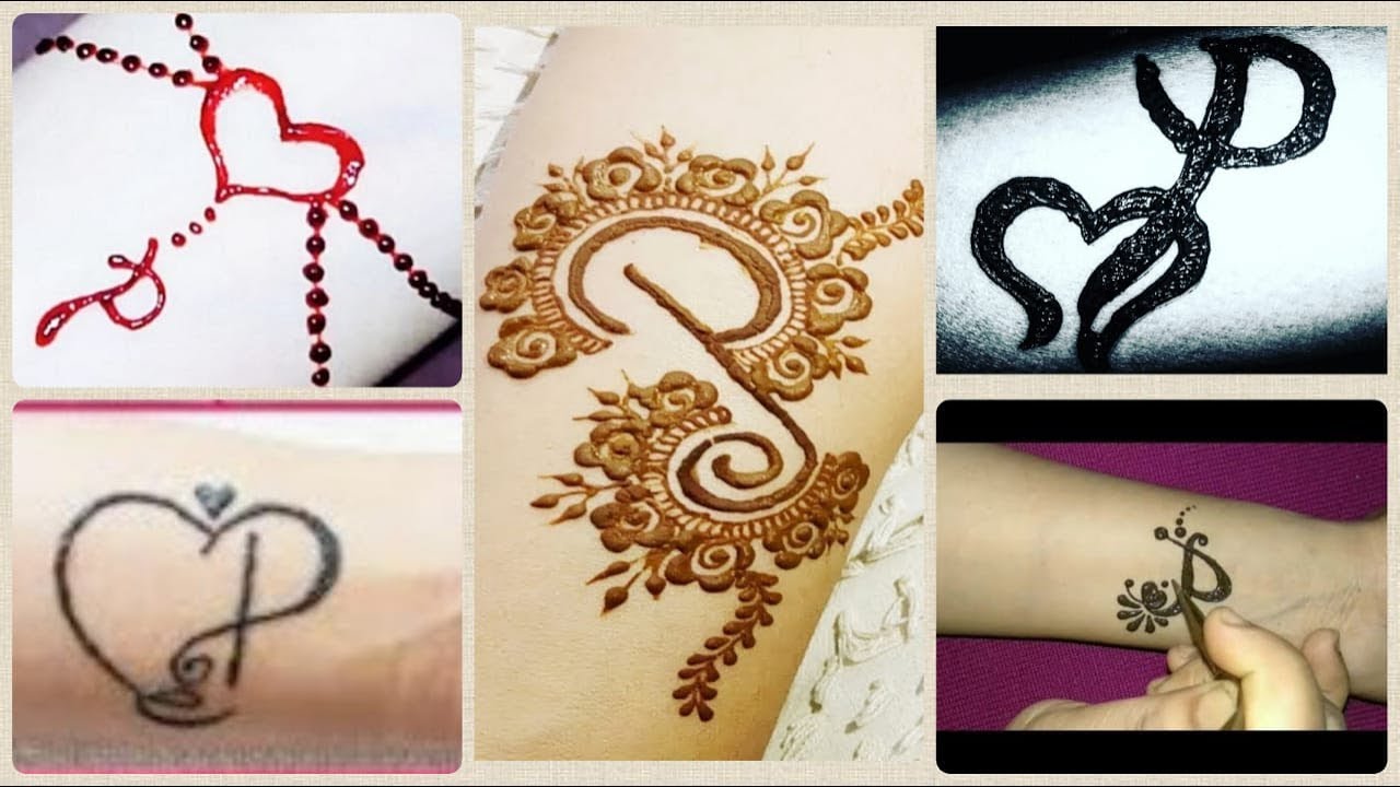 'P' letter Mehndi Designs । Alphabetical Latest Mehndi Designs Ideas ...