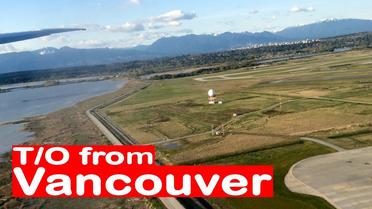 BEAUTIFUL view of Vancouver after take-off from YVR - YouTube