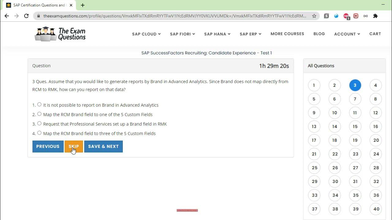SAP SuccessFactors Recruiting: Candidate Experience 2H/2022 [C_THR84 ...