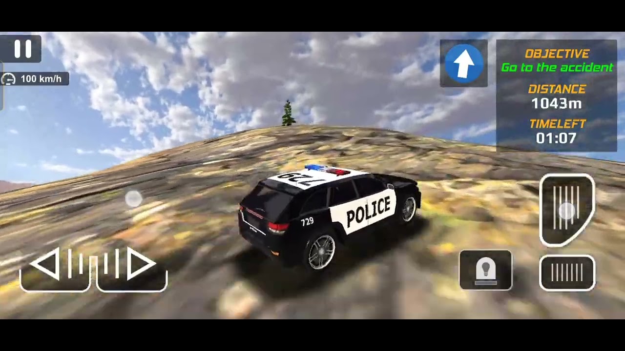 police car chase cop simulator - game play (Android ,sos) - YouTube