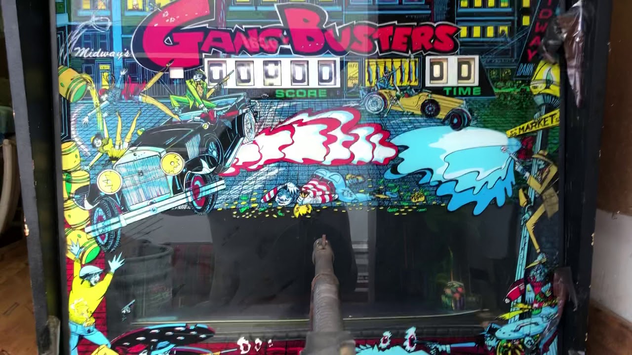 RARE! GANG BUSTERS VINTAGE ARCADE UNIT - YouTube