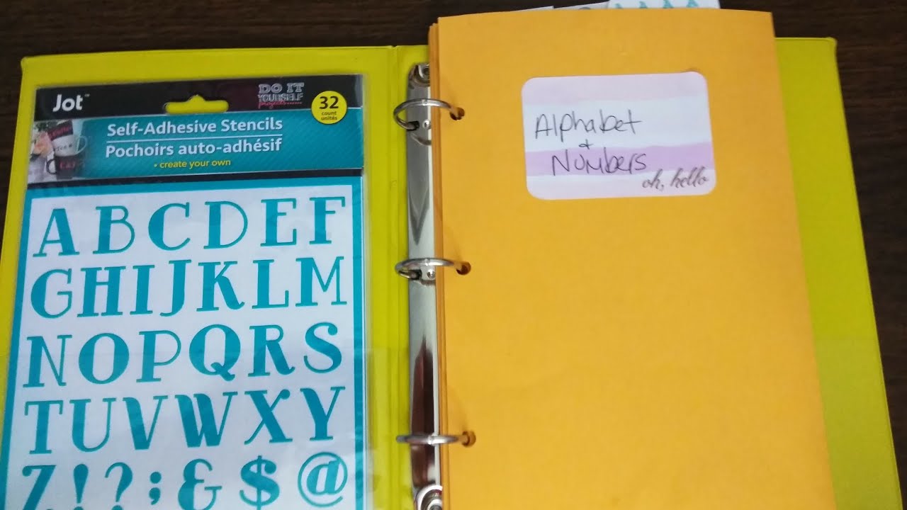 Diy Dollar Tree Binder Sticker Storage - YouTube