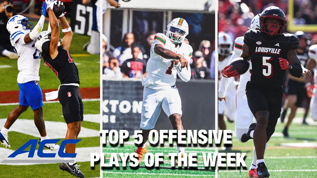 Top 5 Offensive Plays Of The Week | 2024 ACC Football - YouTube