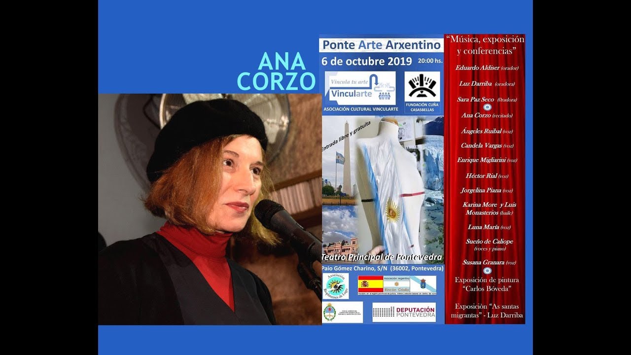 Ana Corzo recita a Alejandra Pizarnik - Ponte Arte Arxentino - Canal ...