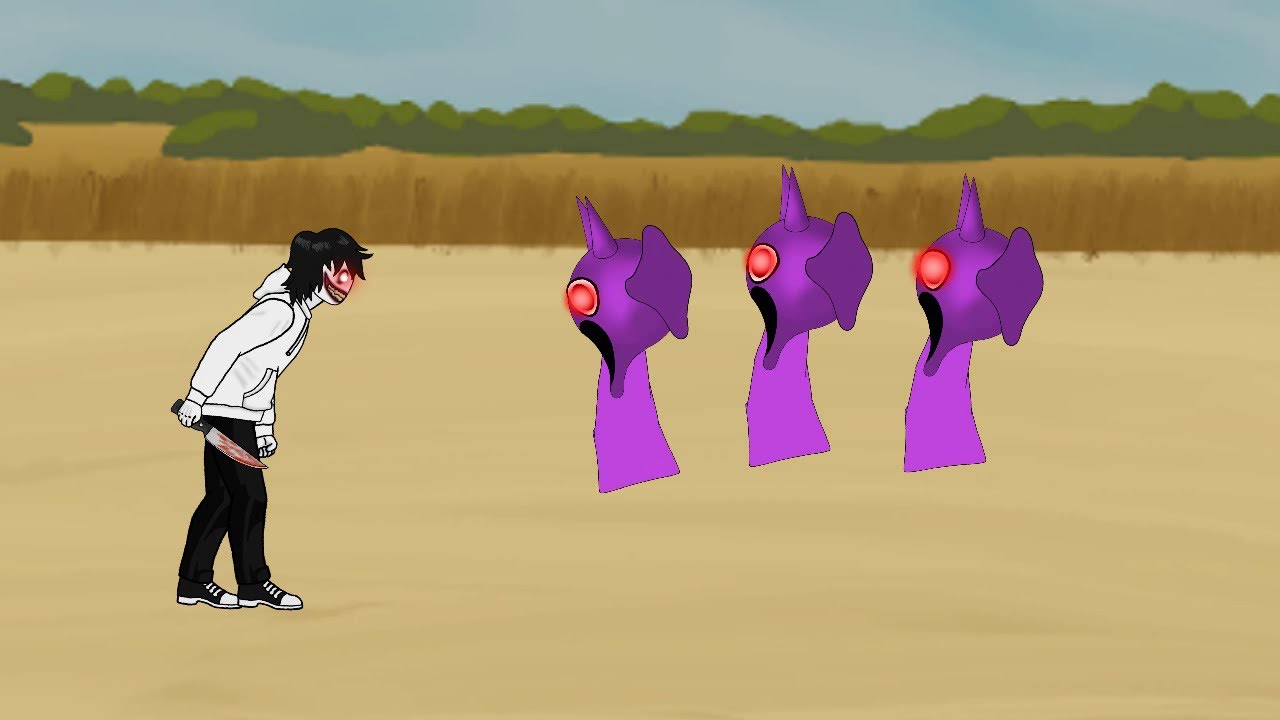 Sprunki Durple VS Jeff The Killer Animation Cartoon - YouTube