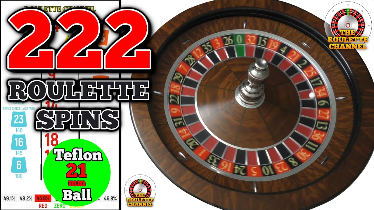 222 Roulette Wheel Spins - 21 mm Teflon Roulette Ball - Both Directions ...