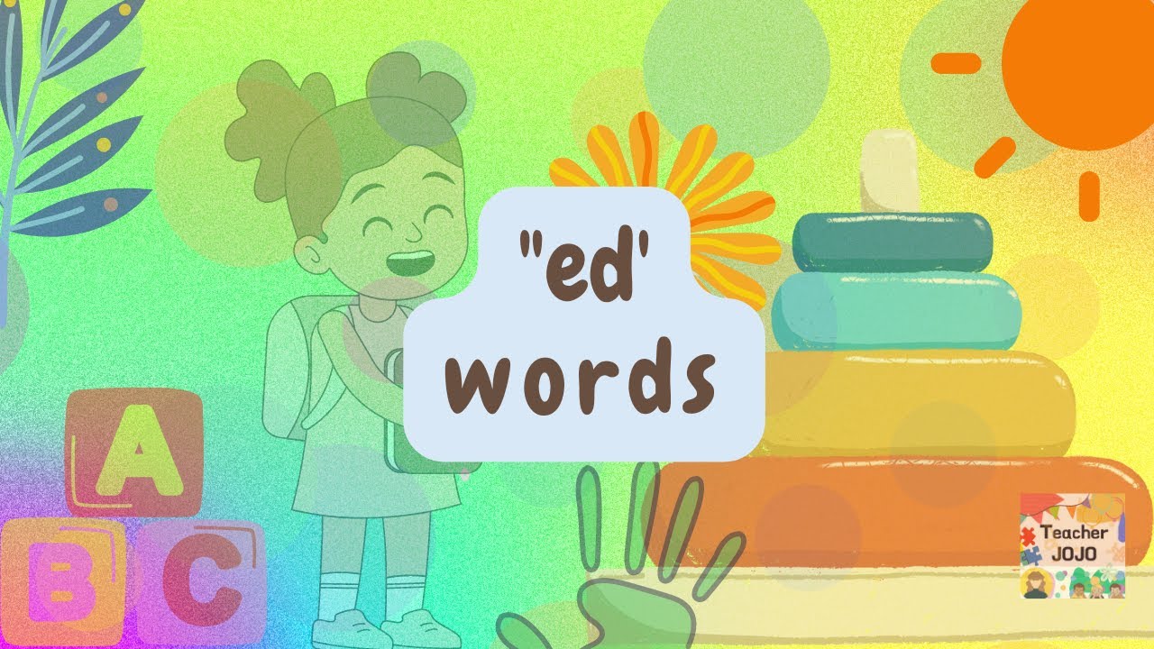 LEARN "ed" words | READING WORDS | READING FOR KID| pre-rep KG nursery ...
