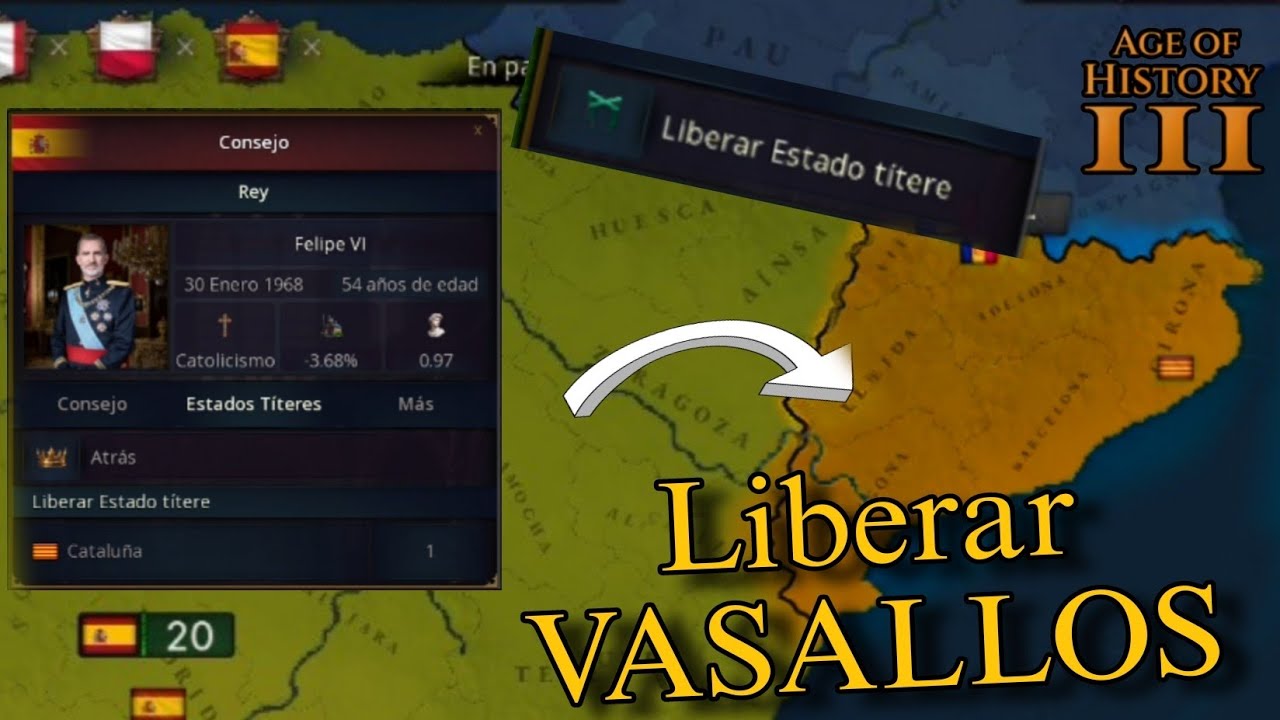 Como crear a un vasallo en Age of history 3 (AoH3 tutorial de vasallos ...