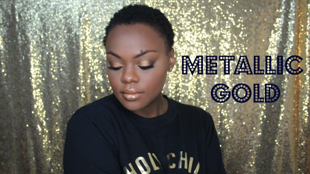 HOW TO | METALLIC GOLD GLAM - YouTube