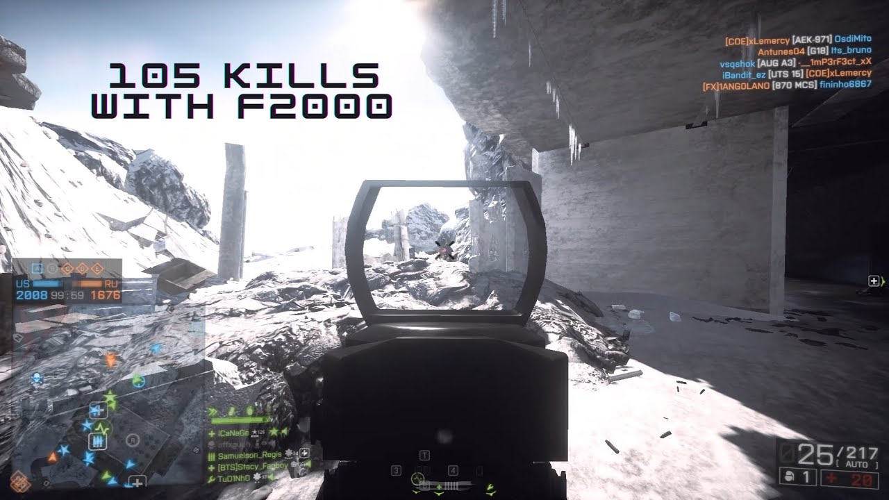 105 Kills F2000 OP. Locker BF4 - YouTube