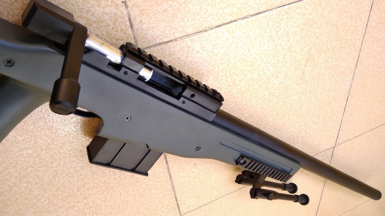 azzuri spring airsoft gun modify to L96 boltaction sniper with real ...