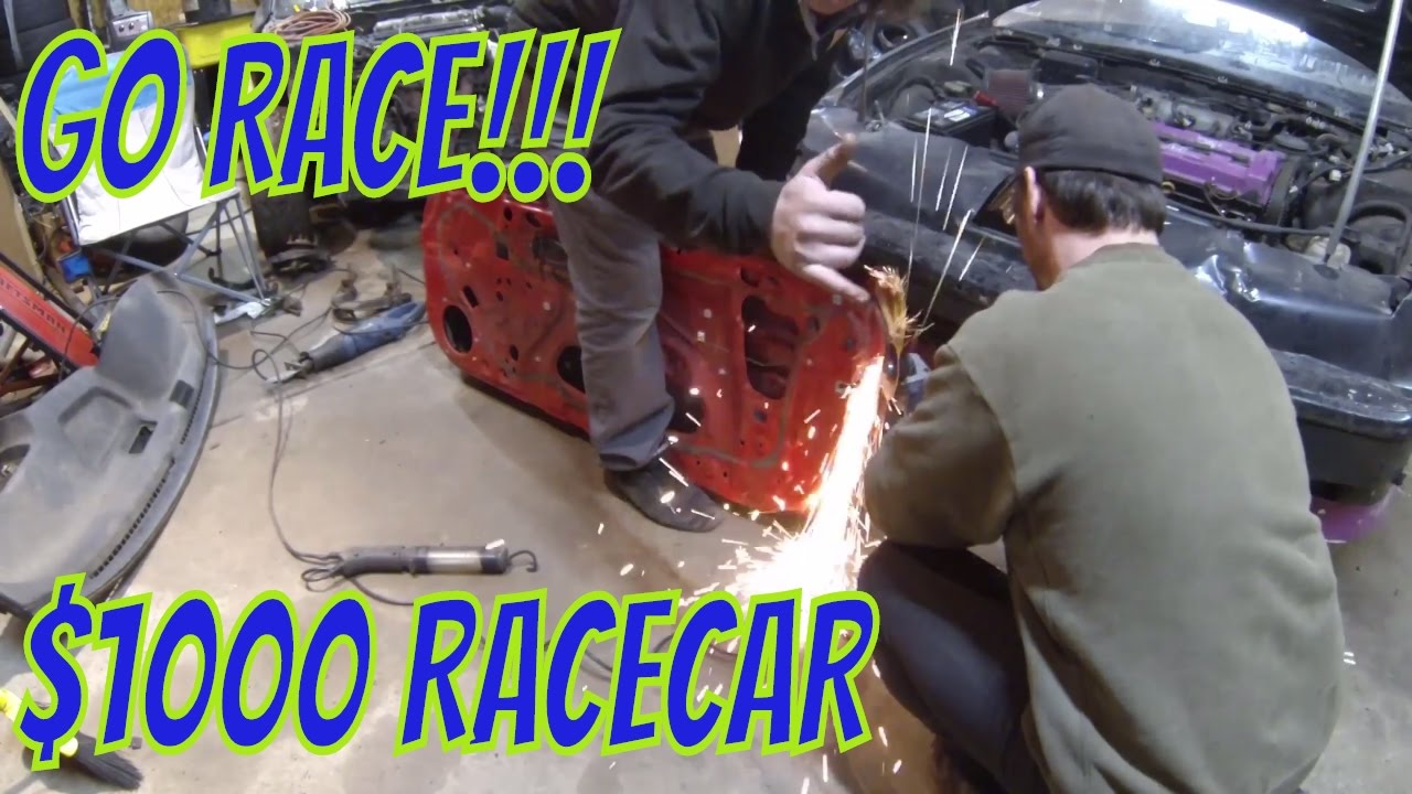 $1000 Racecar: Part 2. Weight reduction and cage prep! - YouTube