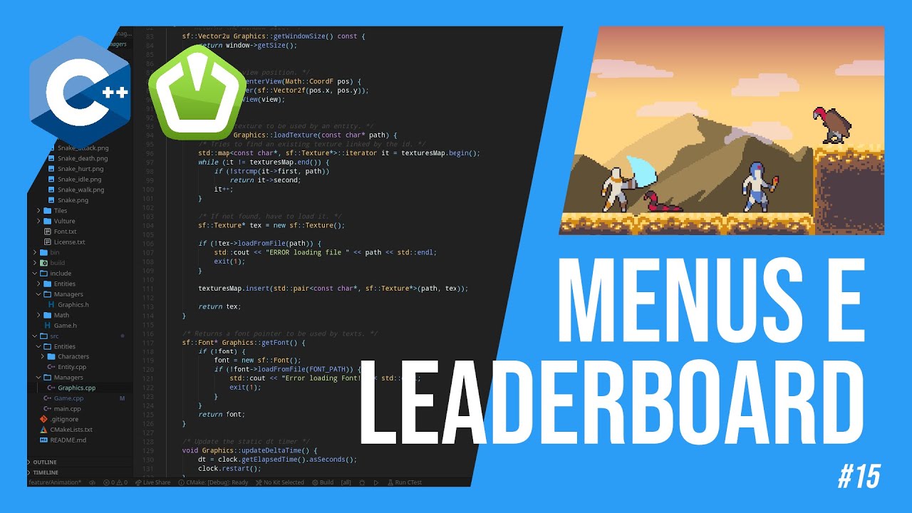 15 - Menus e Leaderboard - Tutorial Jogo SFML - YouTube