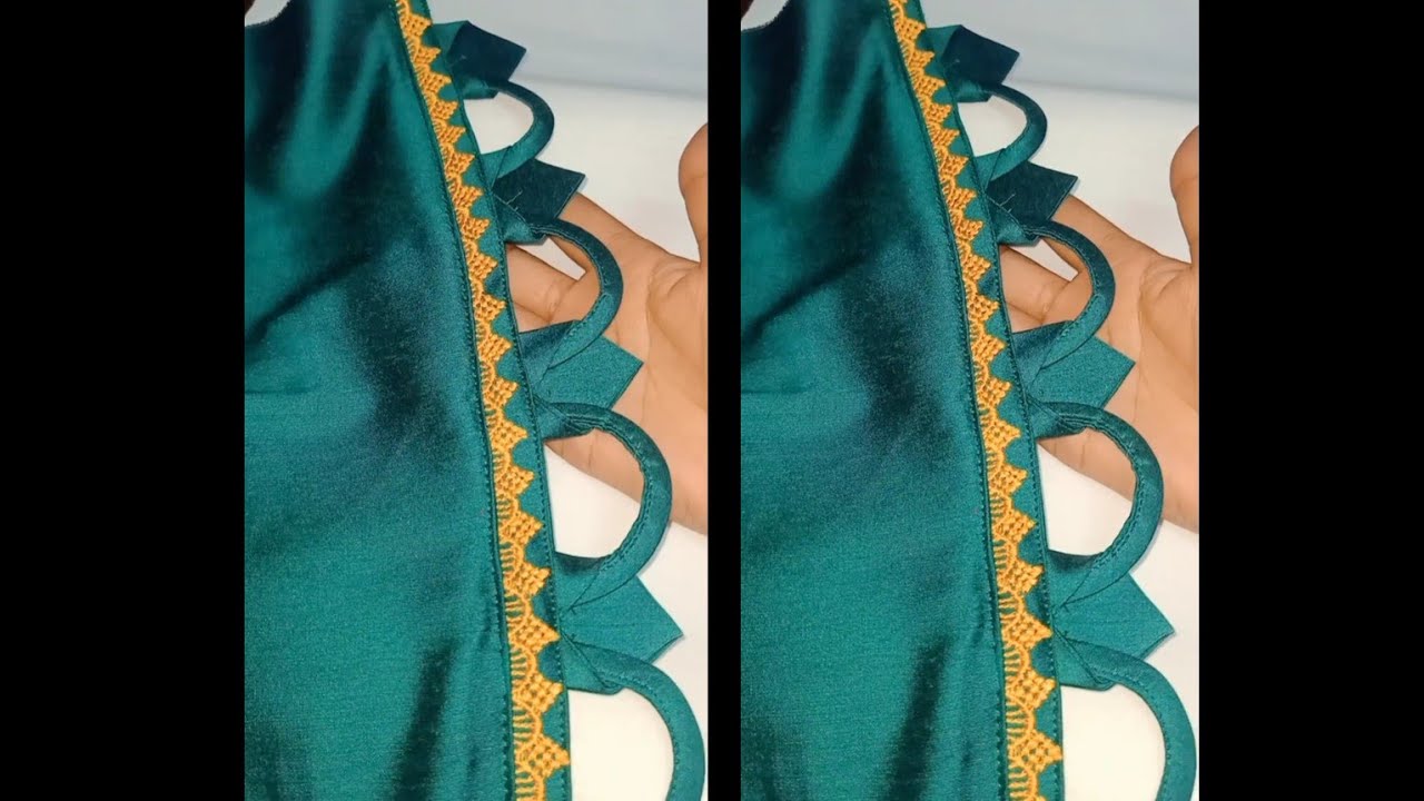 unique cut work daman and sleeve design cutting and stitching 💞 - YouTube