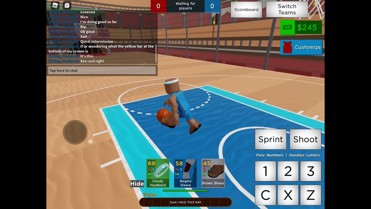 Playing Basketball stars Private server in roblox - YouTube