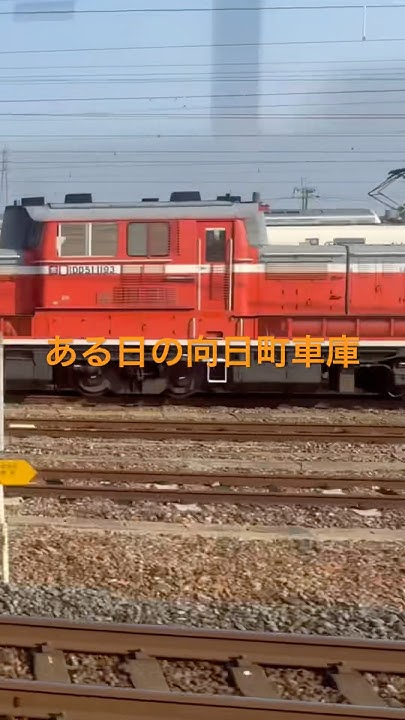 【車窓】ある日の向日町車庫の車窓 ウエストエクスプレス銀河、DD51、クモヤ145などがいる！ #鉄道 #dd51 #ウエストエクスプレス銀河 - YouTube