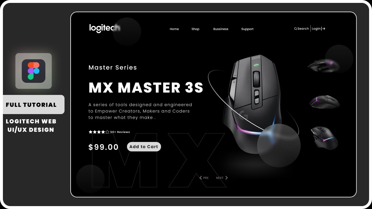 I MADE A UI DESIGN FOR LOGITECH - Figma UI Design Tutorial [ENG] - YouTube