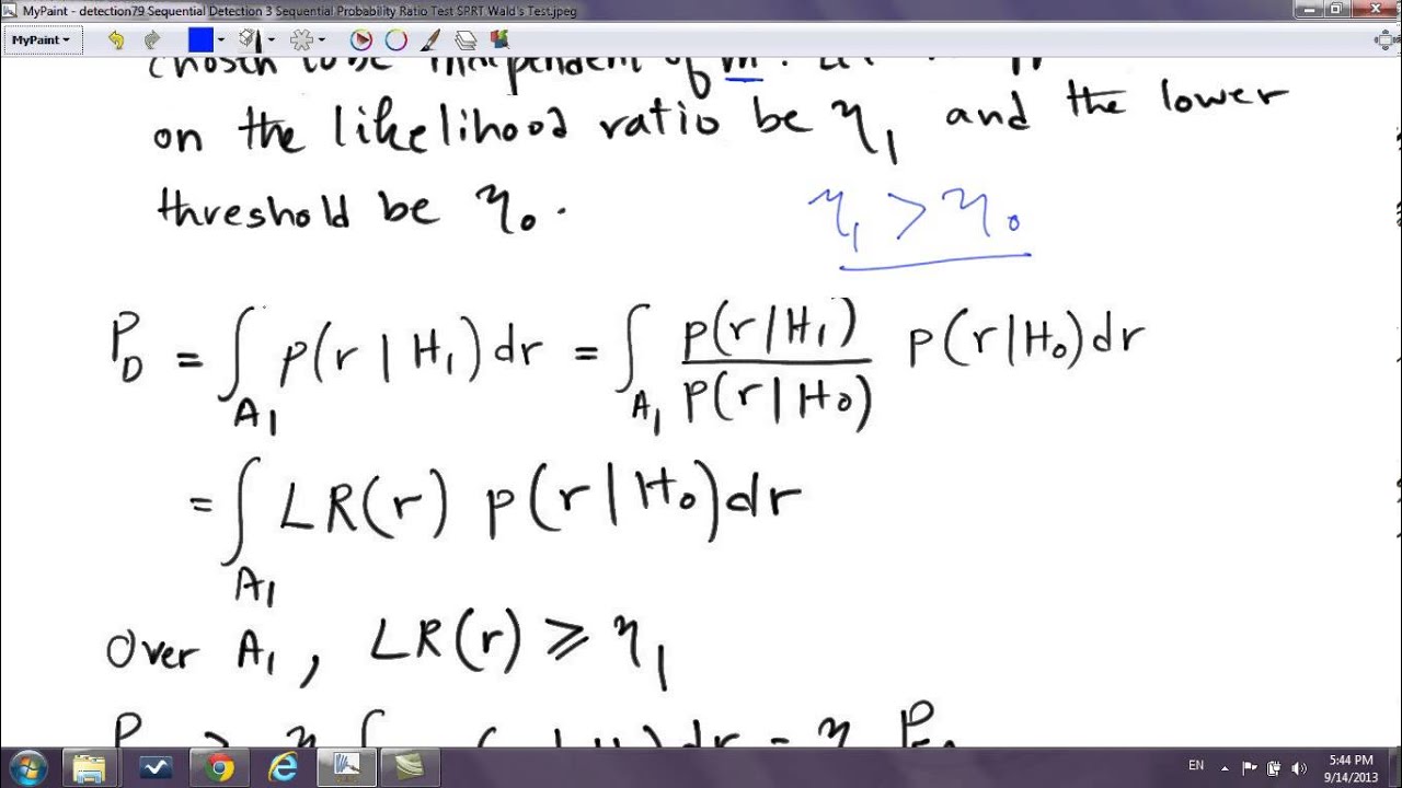 Detection Theory: session 79 (Sequential Detection) - YouTube