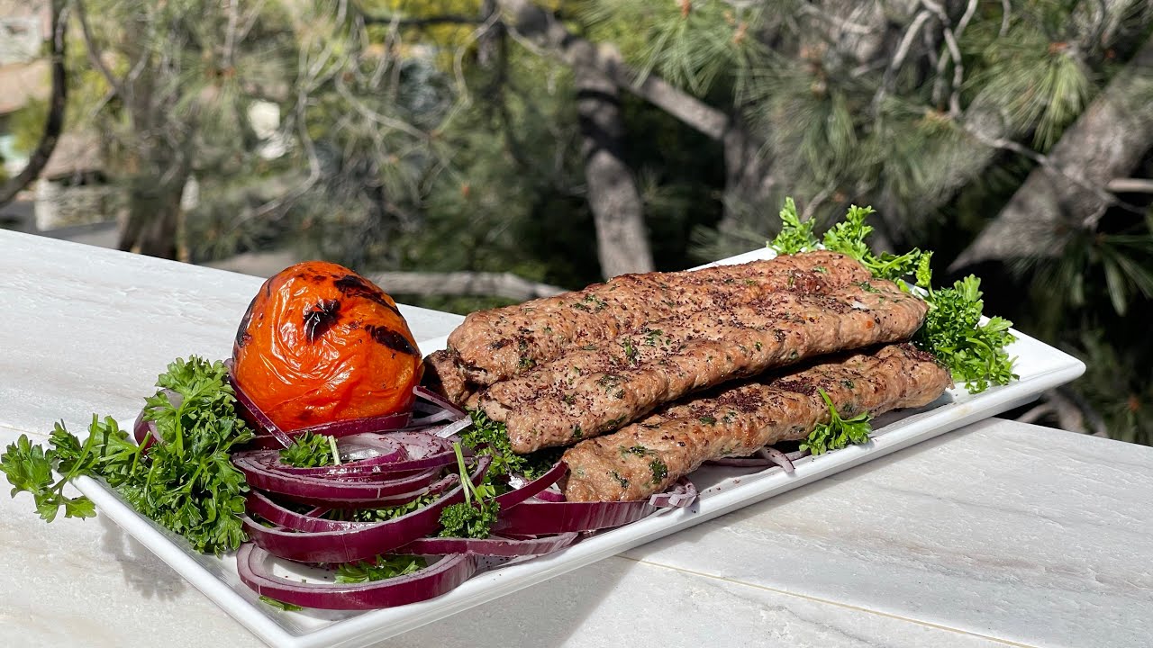 Grilled Lamb Kofta Kebab Recipe | Iraqi Kebab | Kebab Erbil Style - YouTube