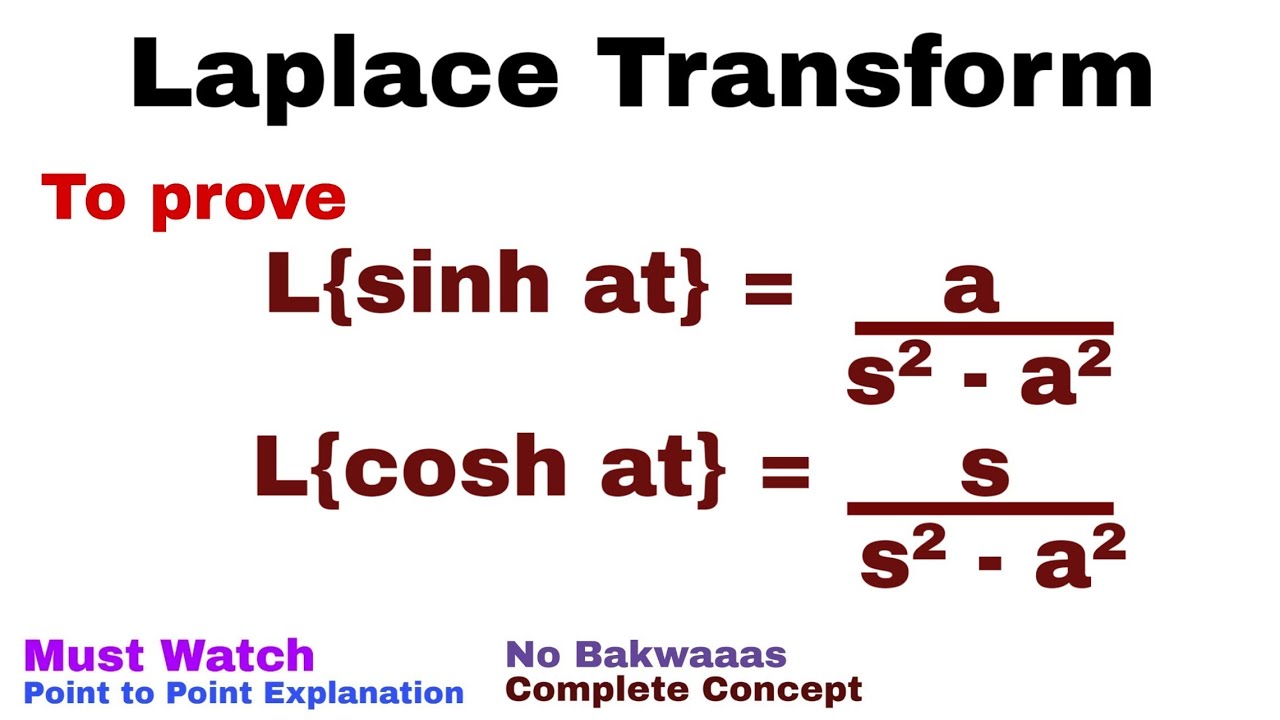 5. Laplace Transform | Formula#6 and #7 | Proof | Must Watch - YouTube