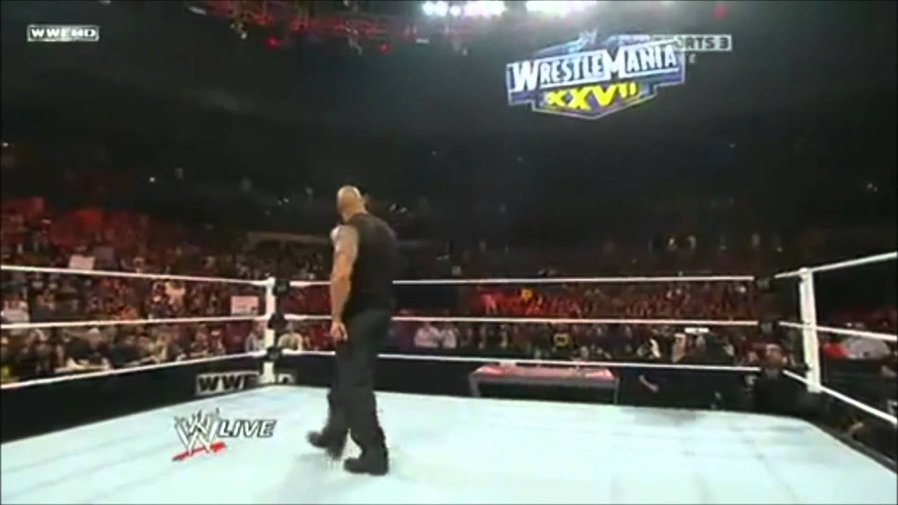 WWE RAW 2011 The Rock Talks About Justin Bieber - YouTube