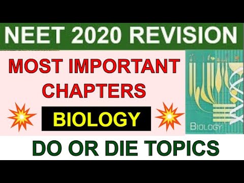 Most Important Chapters and Topics For NEET Biology | Study Plan | NEET ...
