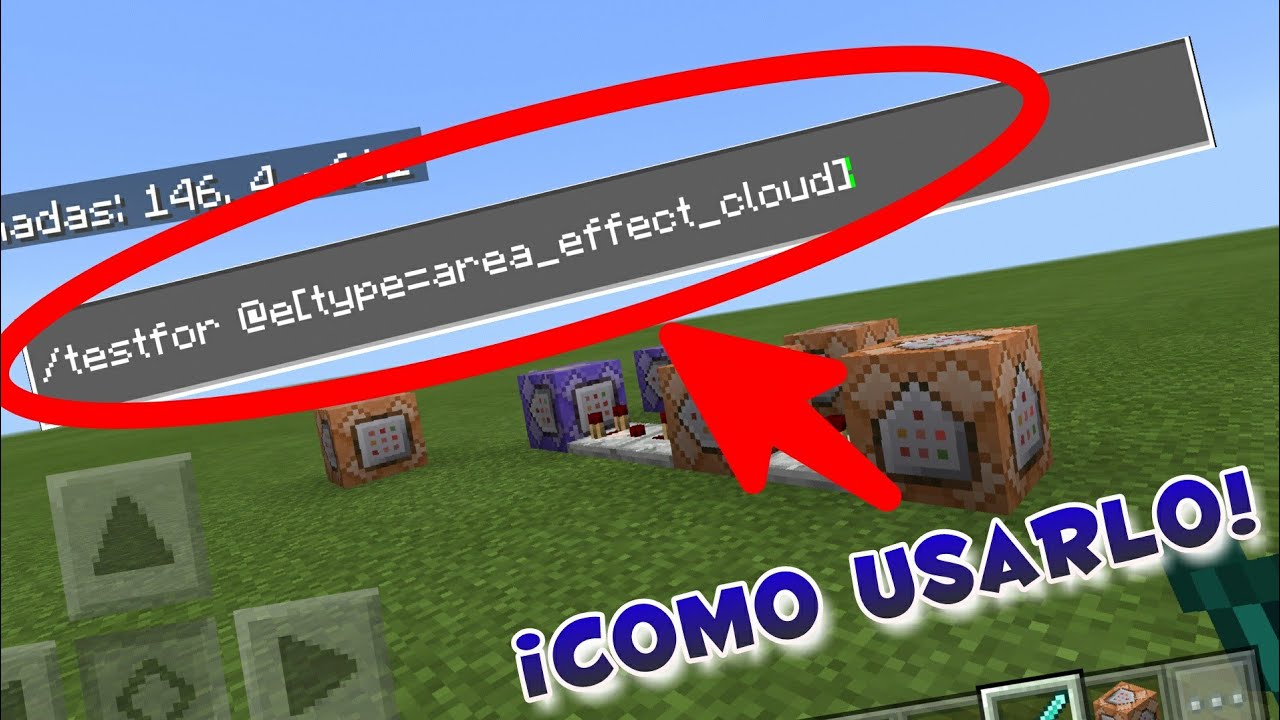 COMO SE UTILIZA "AREA_EFFECT_CLOUD" EN MINECRAFT PE (Comandos) - YouTube