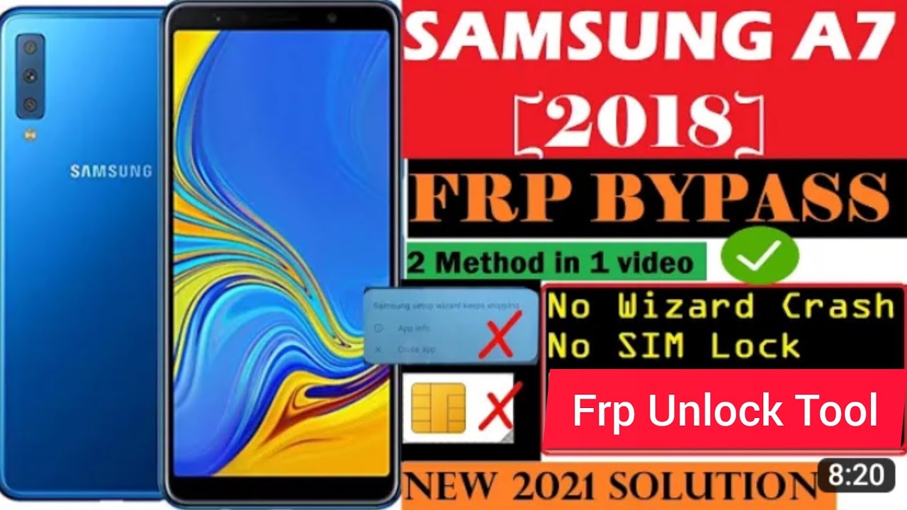 Samsung A7 (A750) Frp Bypass Unlock Tool Done - YouTube