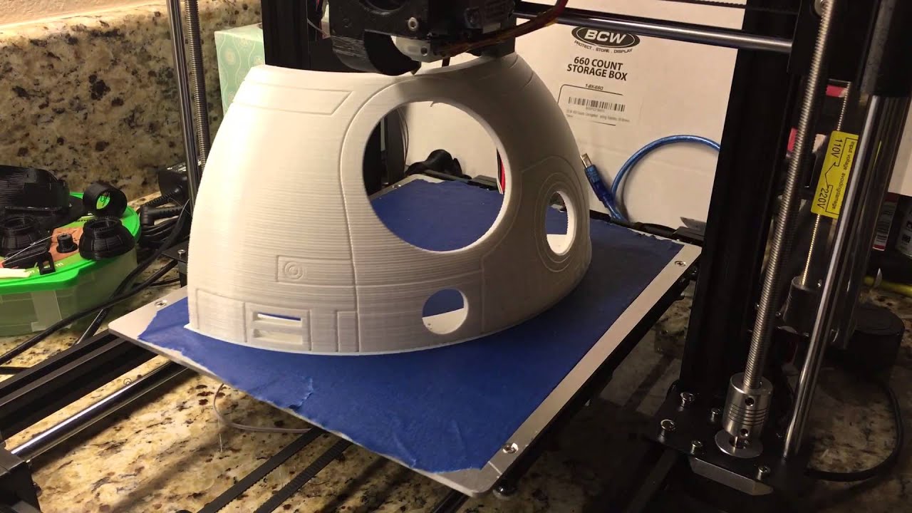 BB8 dome printing - YouTube