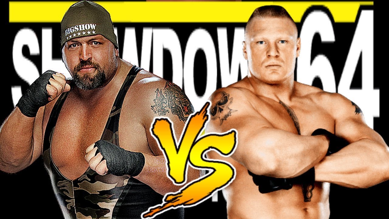 Showdown 64 World Tour Mod Matches The Big Show vs Brock Lesnar - YouTube